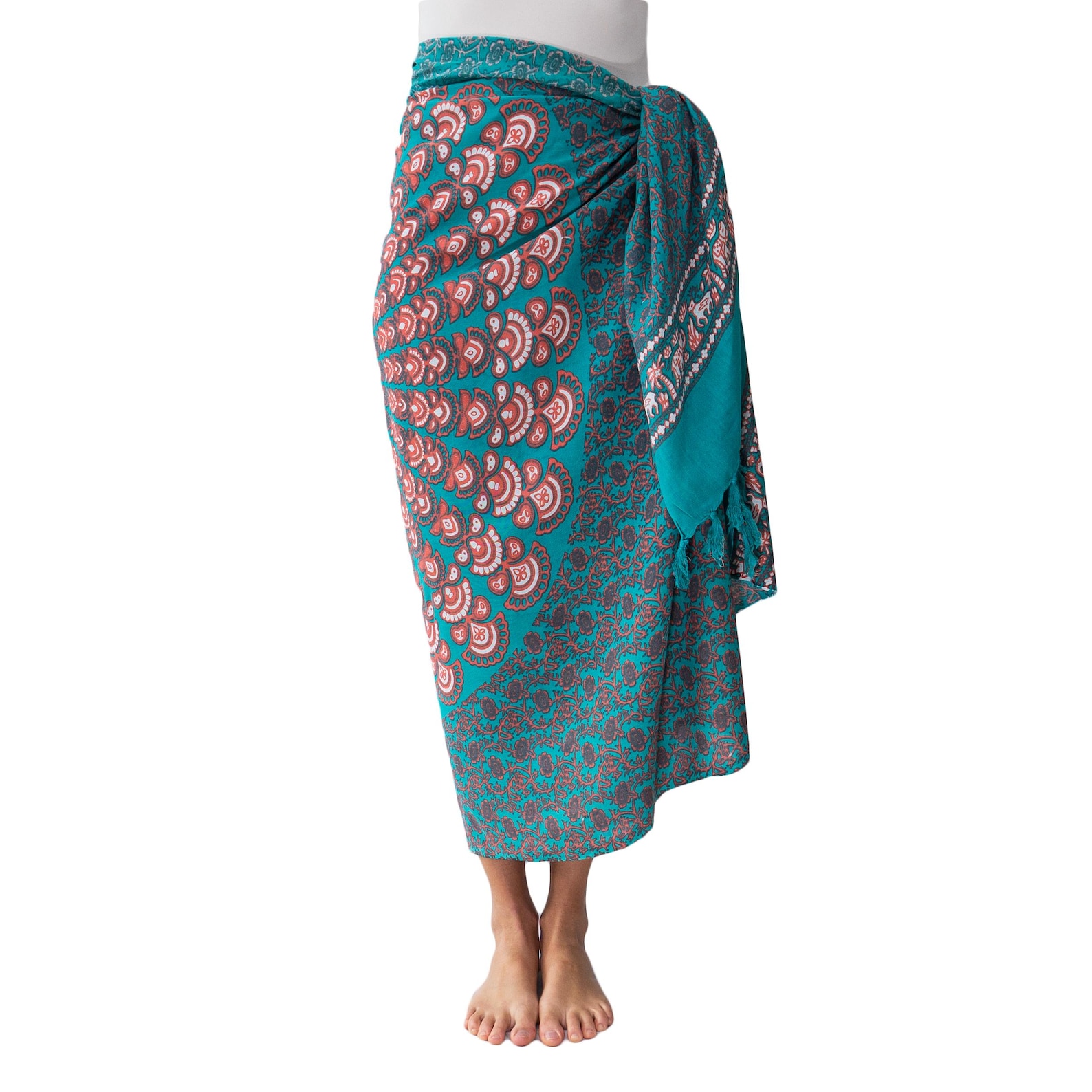 Scarf, Pareo, Beach Wrap Skirt, Sarong, Neckerchief, Loop, Beach Dress ...