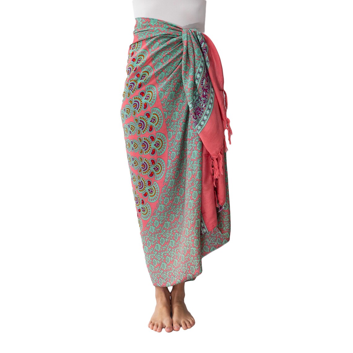 Scarf, Pareo, Beach Wrap Skirt, Sarong, Neckerchief, Loop, Beach Dress ...