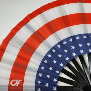 USA American Flag - Pleated Patriotic Flag- Hand Fan - Etsy
