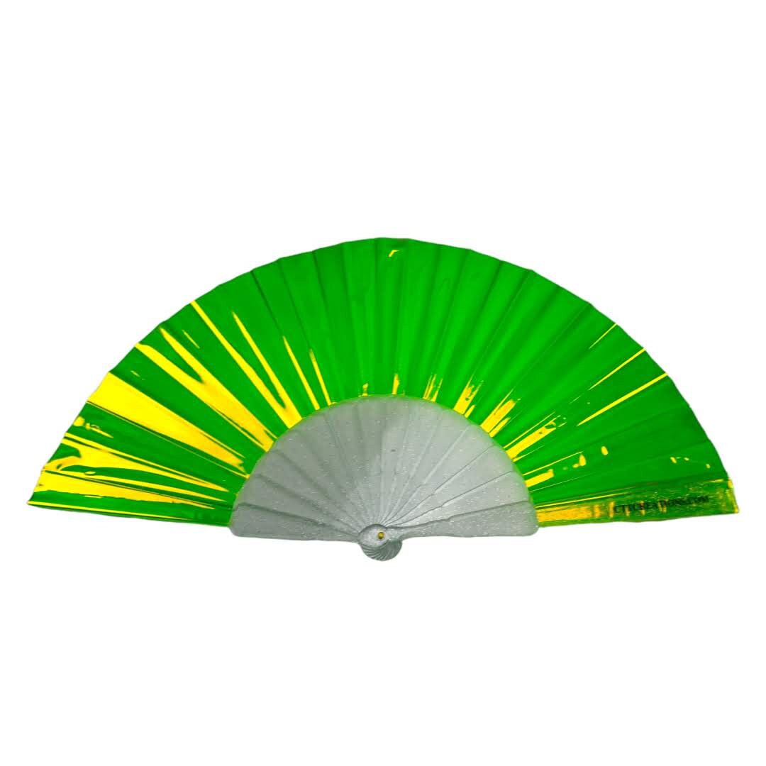 Clear Iridescent Multichrome- Electric Yellow Banana - Sparkly Ribs ...