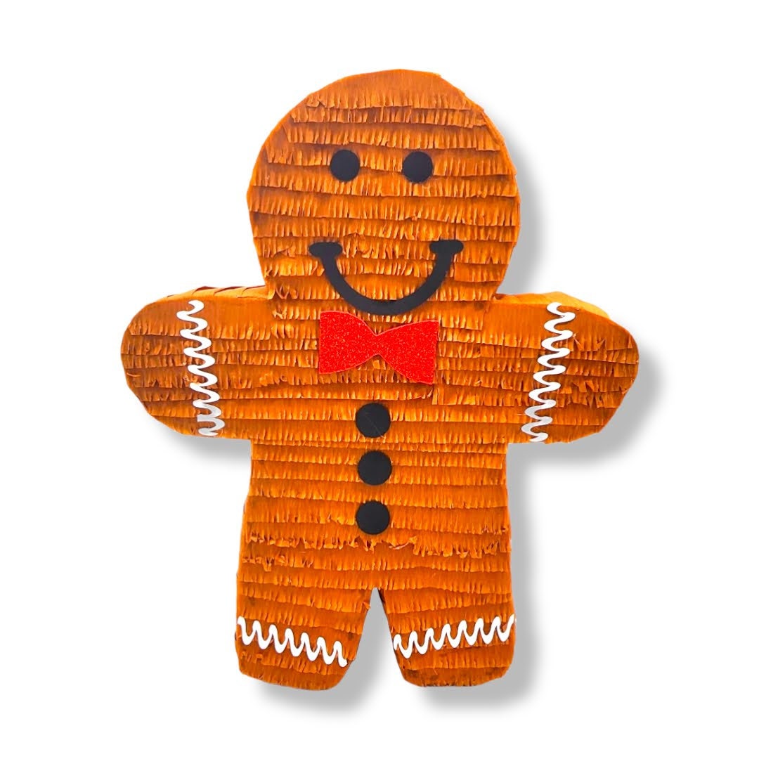 Gingerbread Man Cookie Pinata - 14 Inches Tall - 2D Piñata - Holds 3 ...