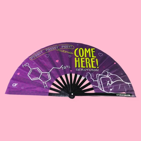 Large Purple Hand Fan - Etsy