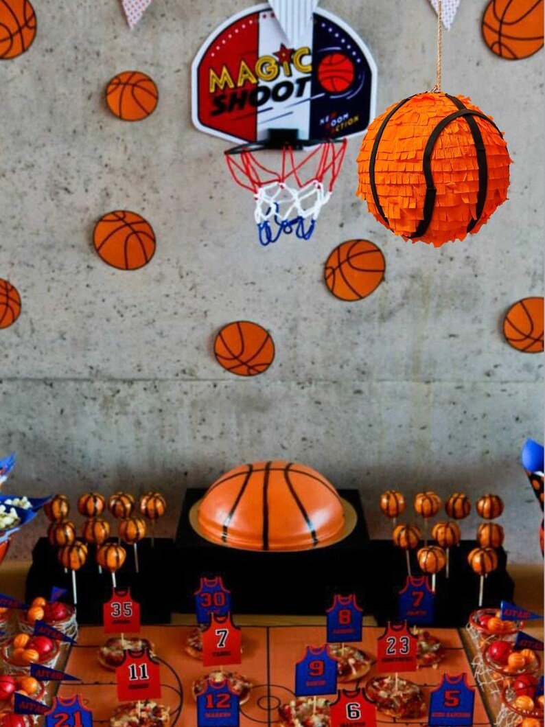BASKETBALL 3D PINATA - Etsy