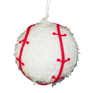 Baseball Pinata for Kids Birthday Theme Party Decorations 11 Inches 3D ...