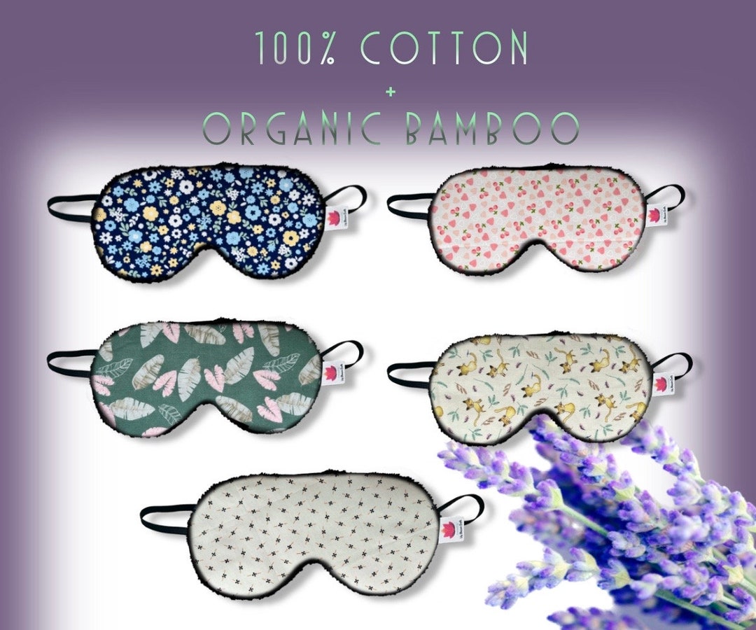 Extra Lightweight Soft Cotton and Bamboo Sleep Mask | Adjustable ...