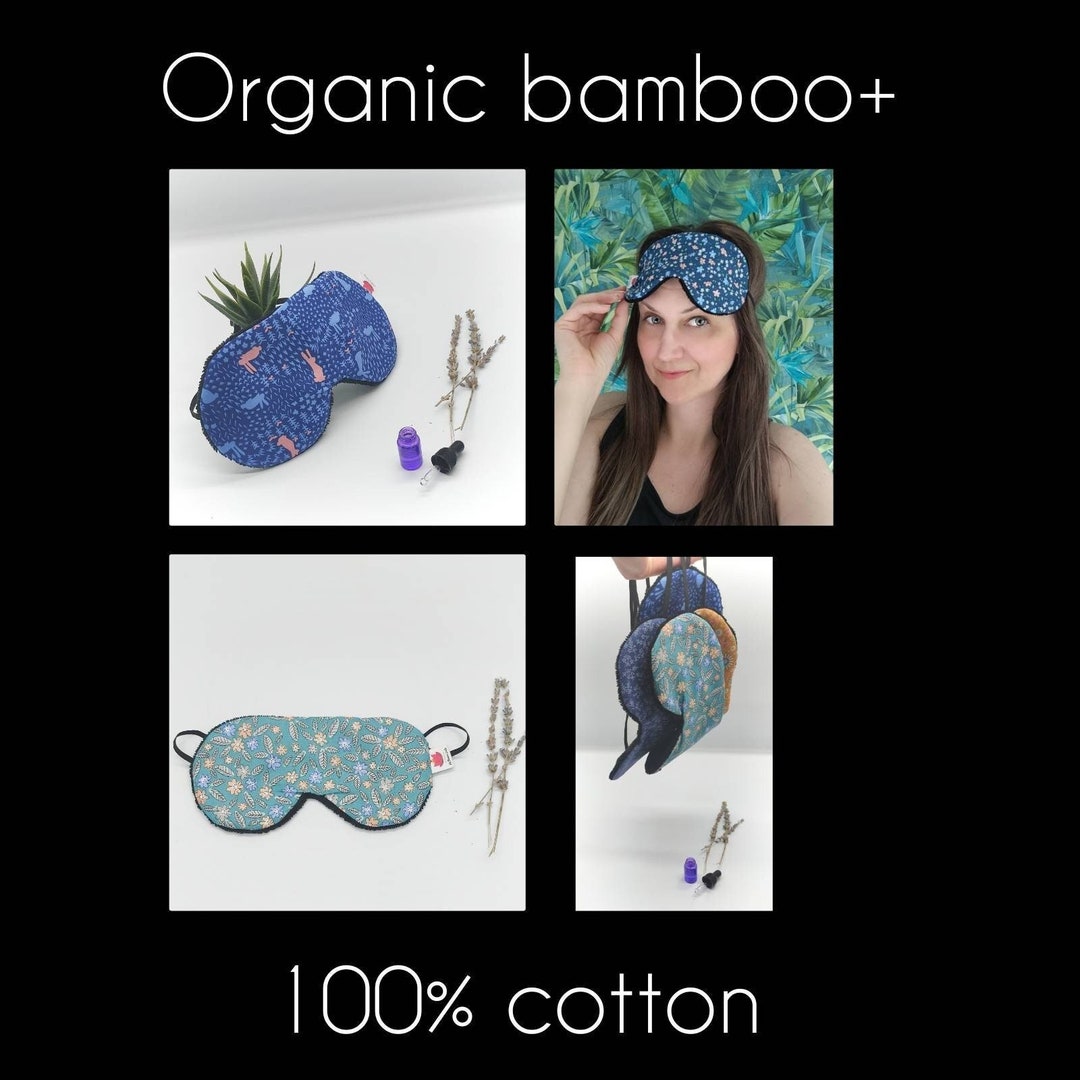 Ultra-soft Bamboo Sleep Mask, Adjustable Elastic, Stitches-free Design ...