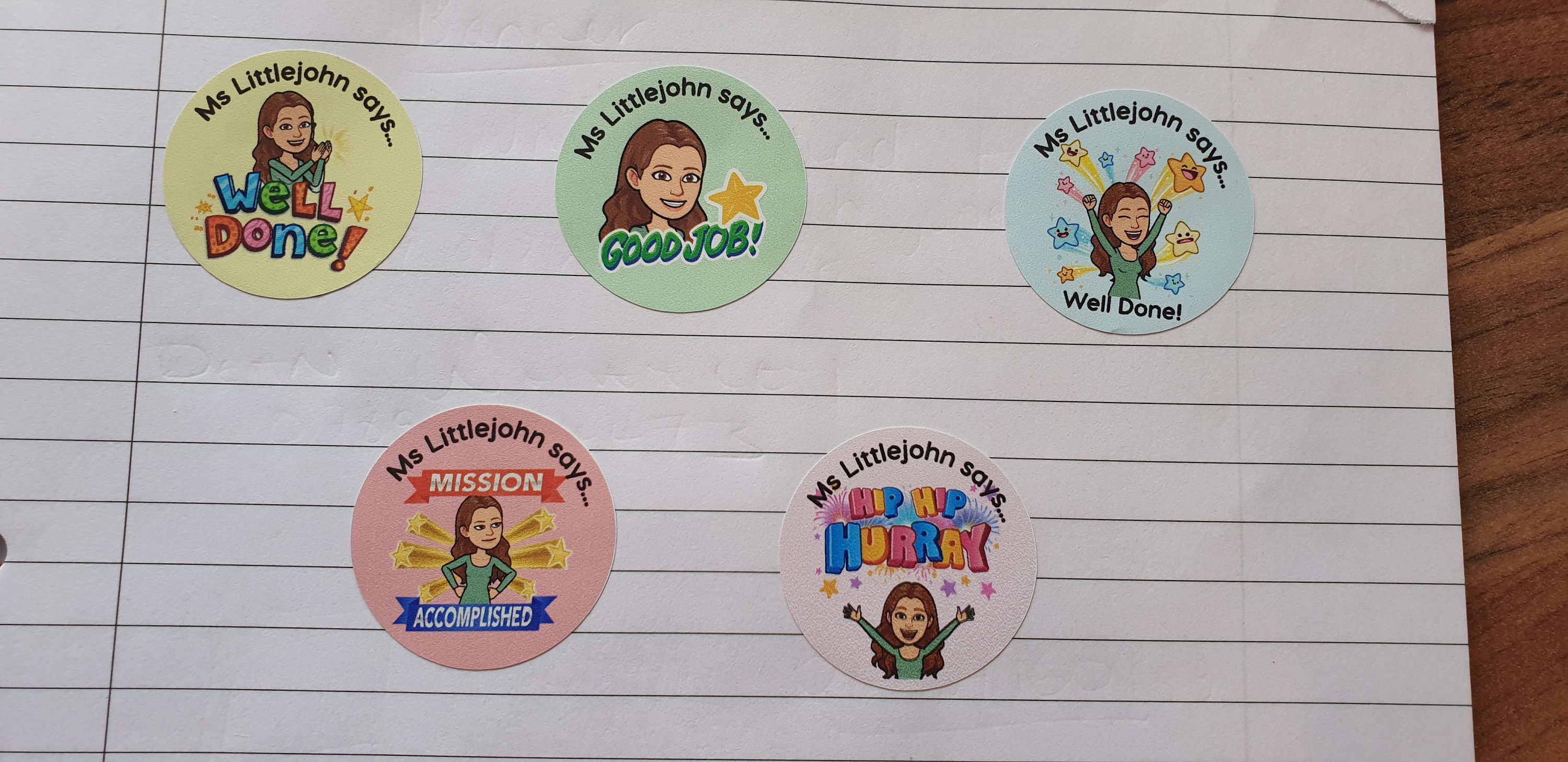 Custom Bitmoji Variety Stickers A4 Sheet Teacher Stickers - Etsy