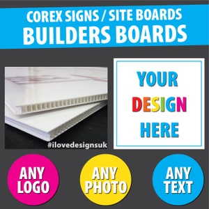 Custom Printed Correx Boards | Builder Boards | Economy Signs for Site ...