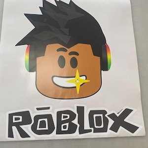 Roblox Boy Character Wall Decal Personalised I Gaming Wall Sticker I ...