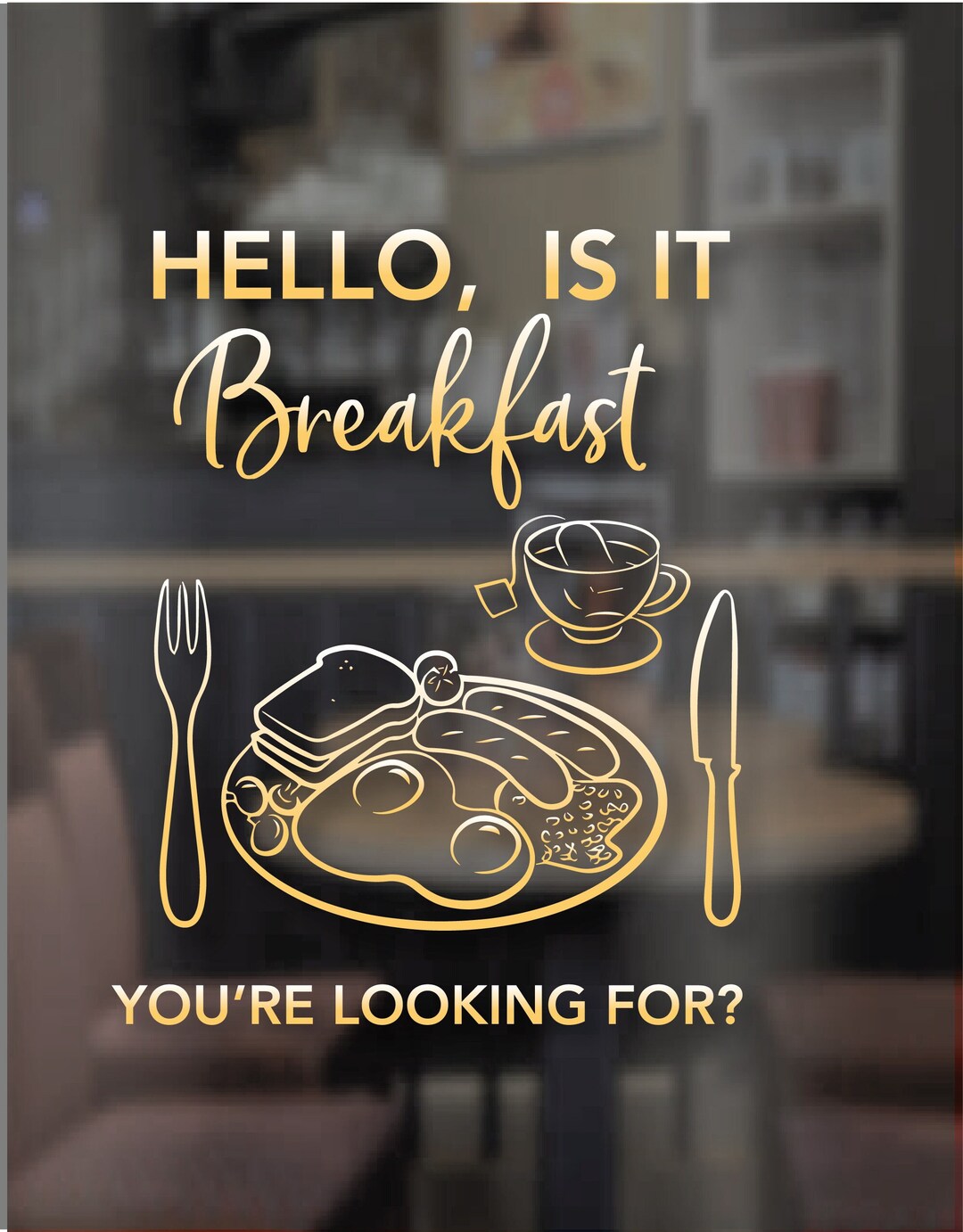 Coffee Shop Decals I Window Glass Sticker I Customer Message I Business ...