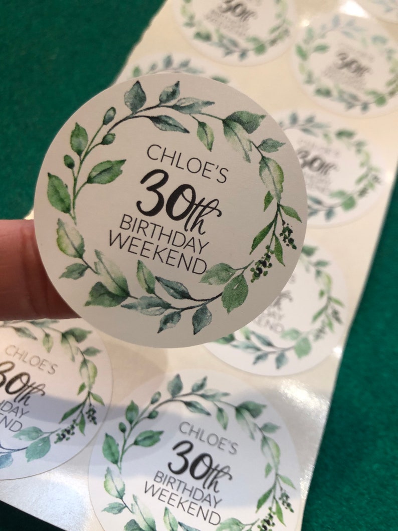 Big Birthday Stickers | 30th 40th 50th 60th 70th 80th 90th ...