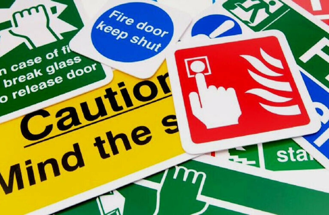 COSHH Health and Safety Stickers Mounted Workplace Posters Office Shop ...