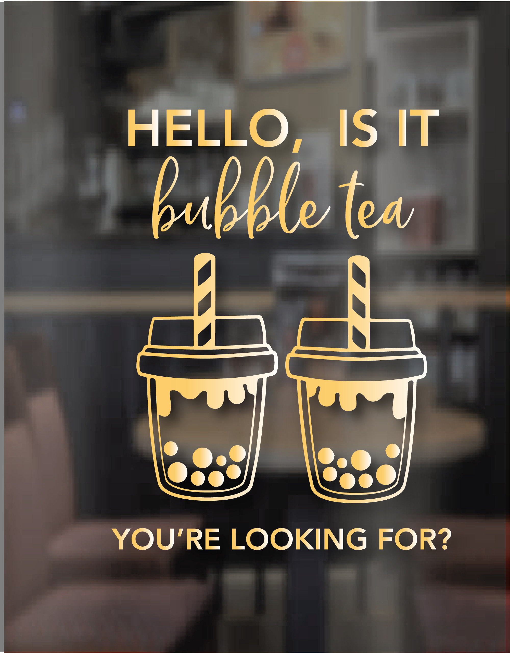 Coffee Shop Decals I Window Glass Sticker I Customer Message I Business ...