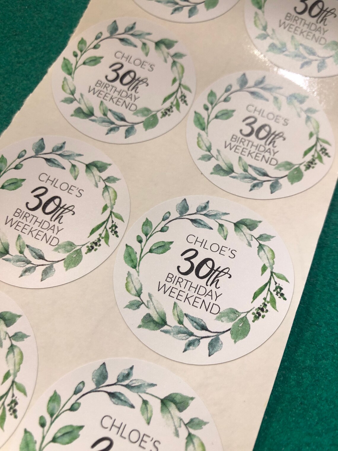 Big Birthday Stickers 30th 40th 50th Personalised - Etsy