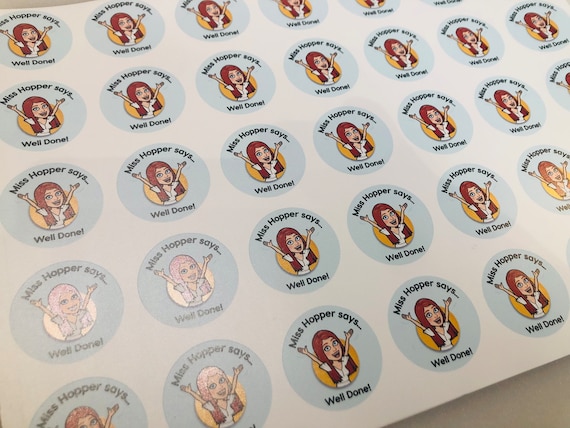 Custom Bitmoji Variety Stickers A4 Sheet Teacher Stickers - Etsy