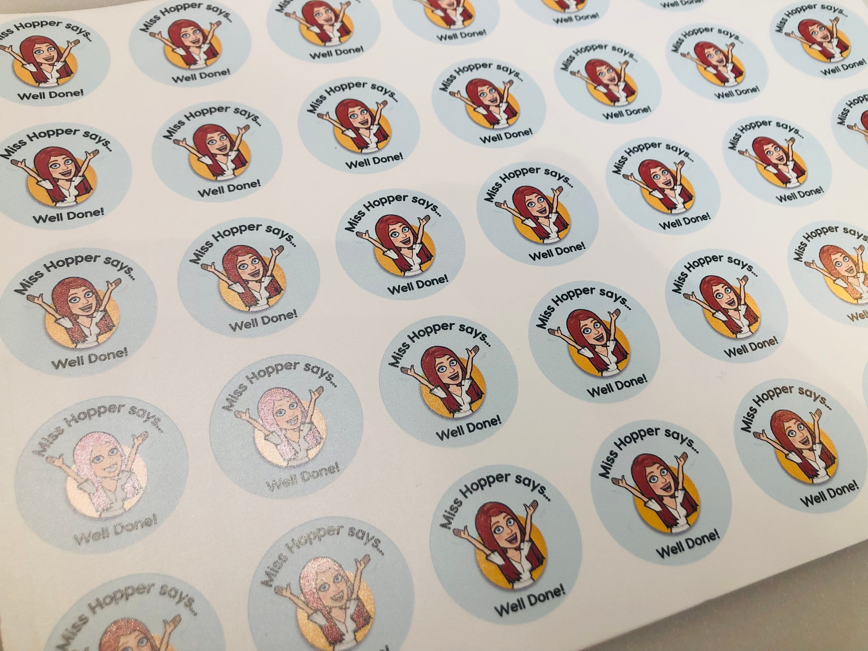 Custom Bitmoji Variety Stickers A4 Sheet Teacher Stickers - Etsy