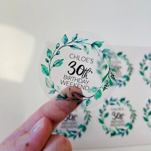 Big Birthday Stickers | 30th 40th 50th 60th 70th 80th 90th ...