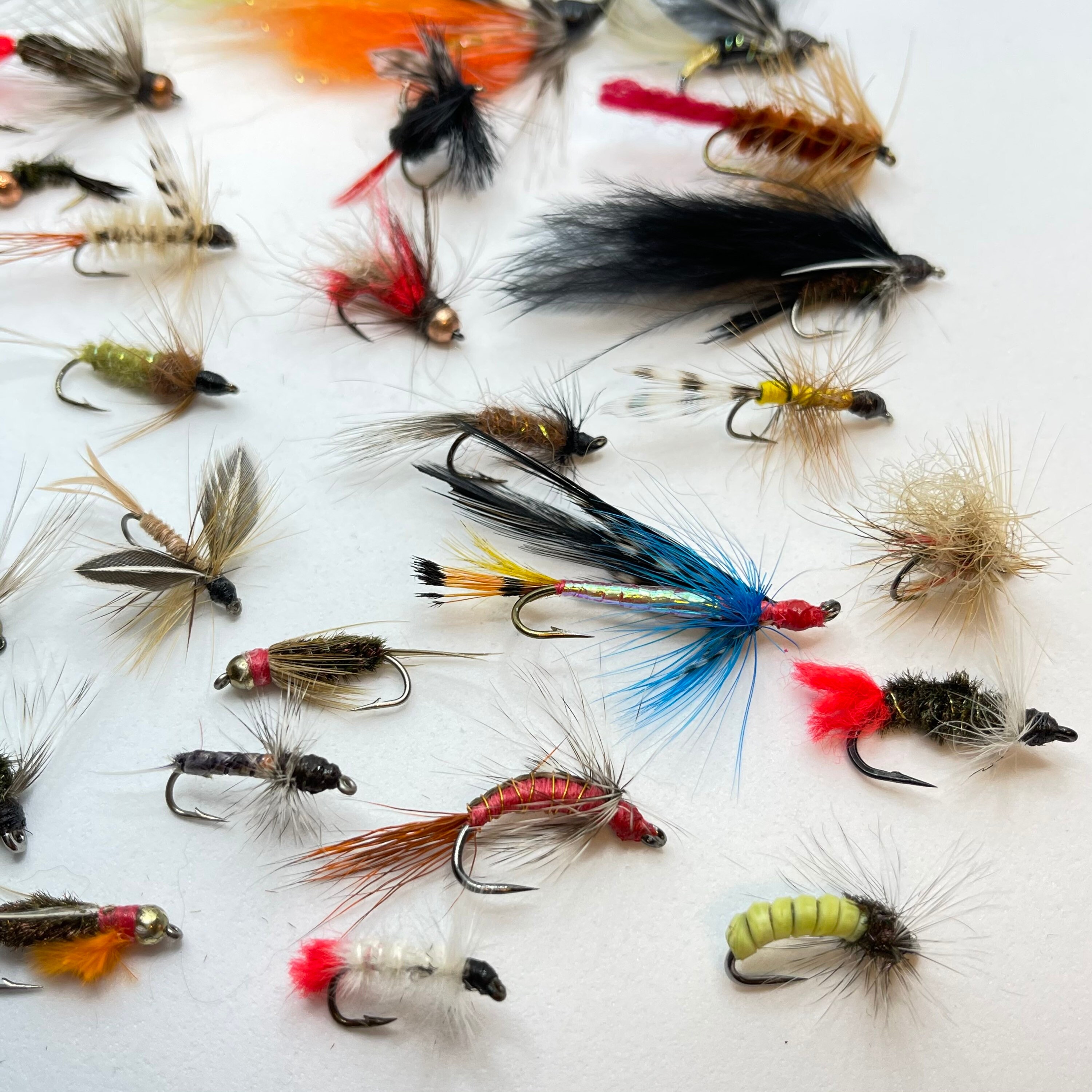 35+assortment of Flies Fly Fishing Lures Hand Made in USA - Etsy
