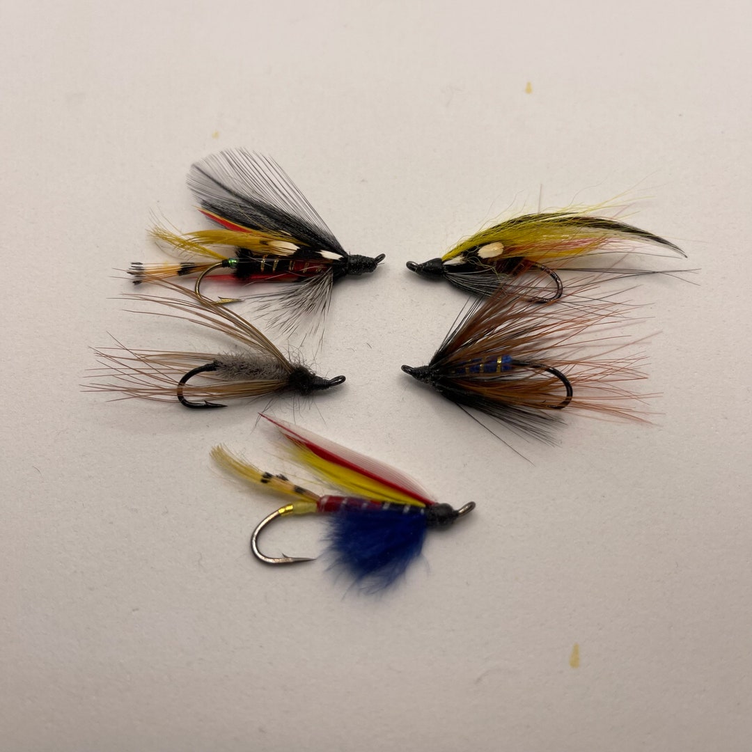 5 Salmon Flies Fishing Fly Hook 6,8,10 Custom Hand Made in USA - Etsy