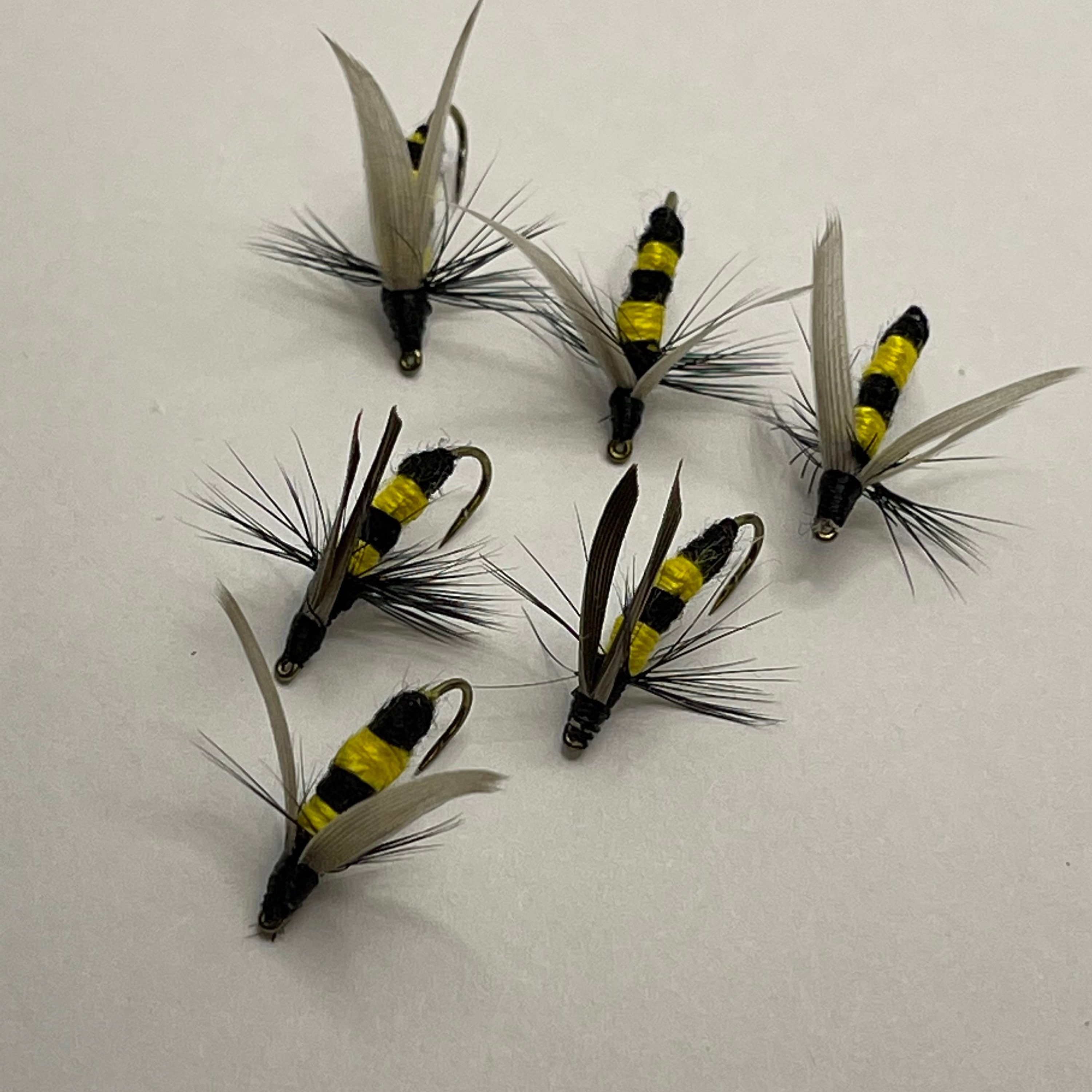 6 Western Bee Dry Flies Fly Fishing Hook 12 Hand Made Custom in USA - Etsy