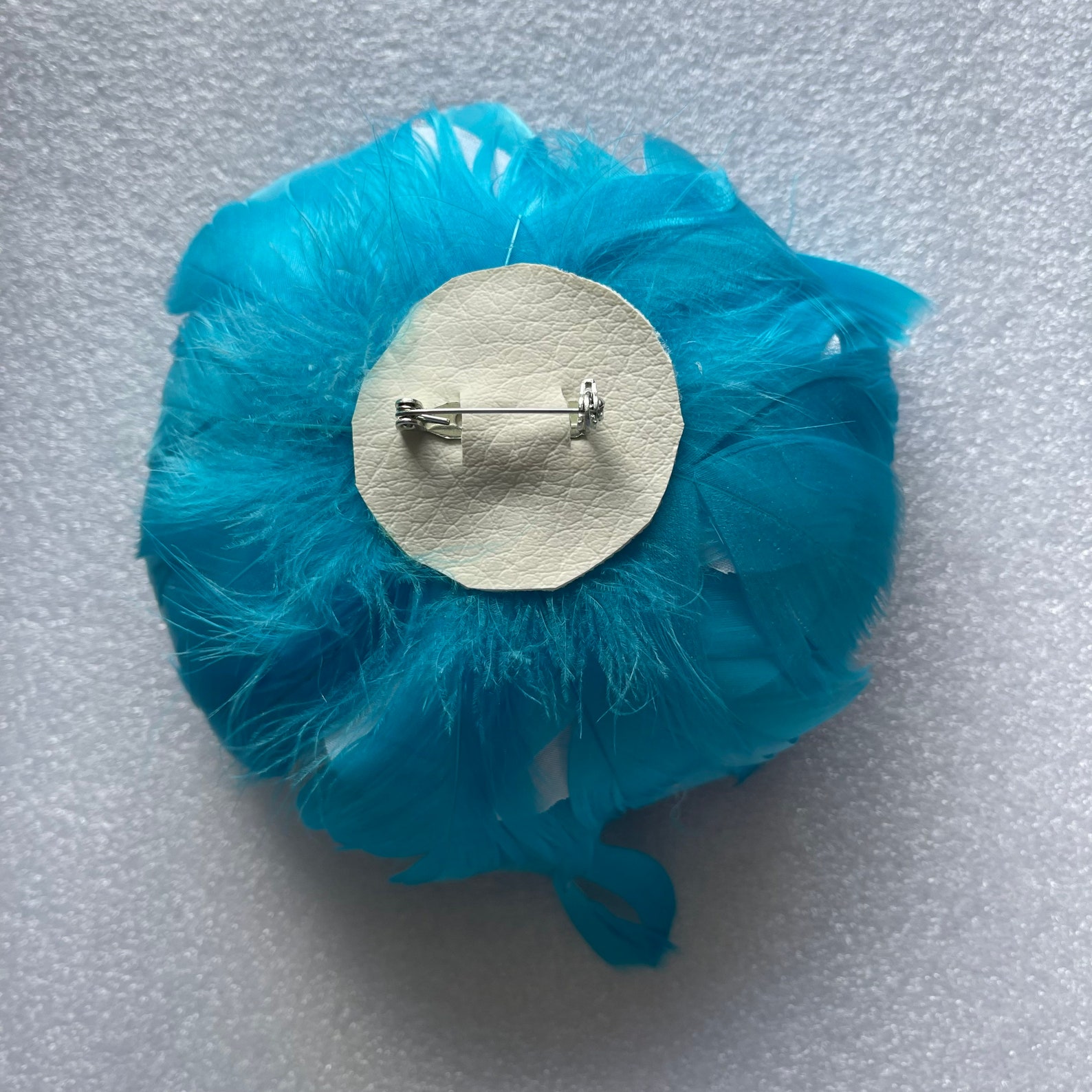 Feather Flower Pin Brooch Accessory, for Bag, Hat, Lapel, Custom Made ...