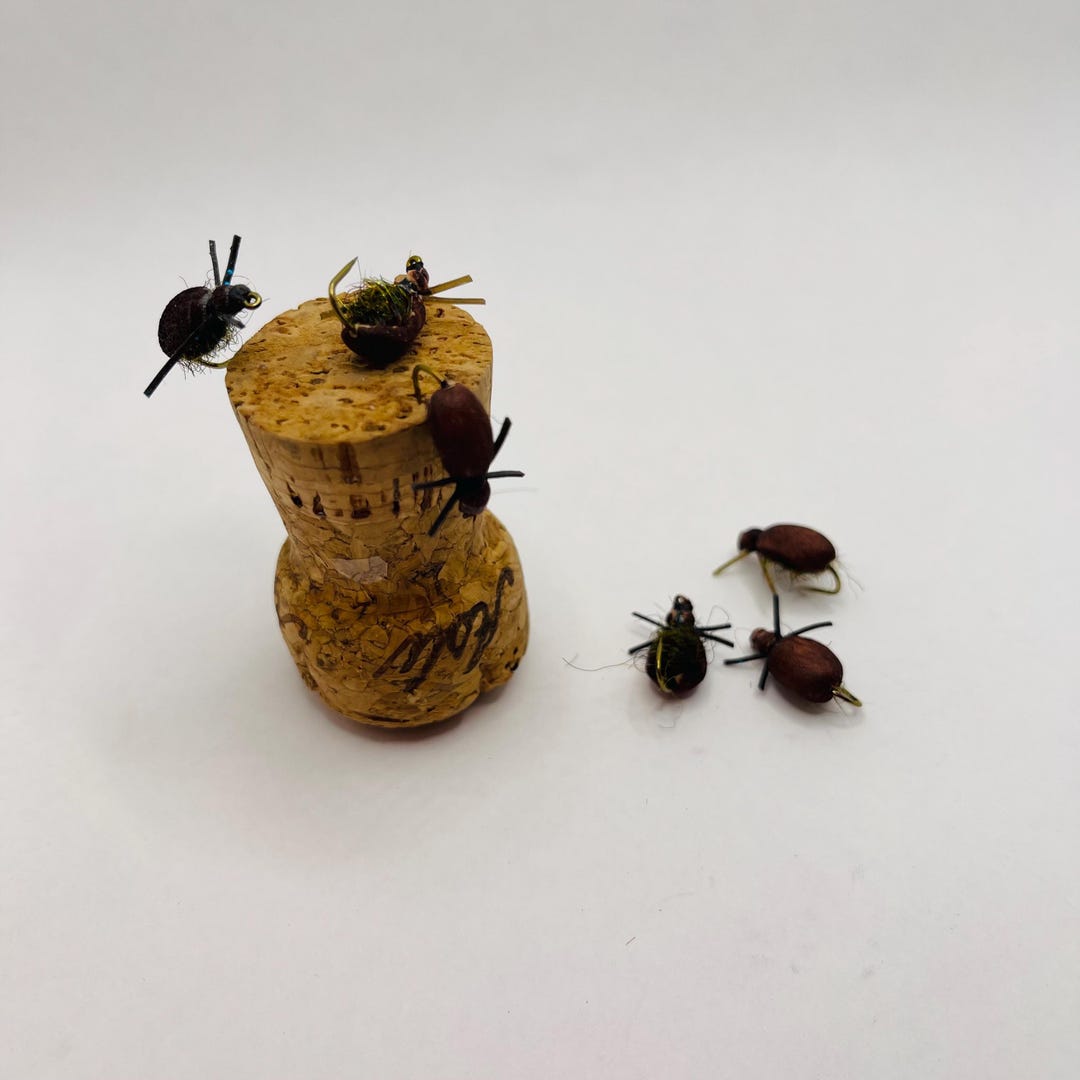 6 Dry Fly Fishing Bugs, Fly Fishing Hook 10 Custom Hand Made in USA - Etsy