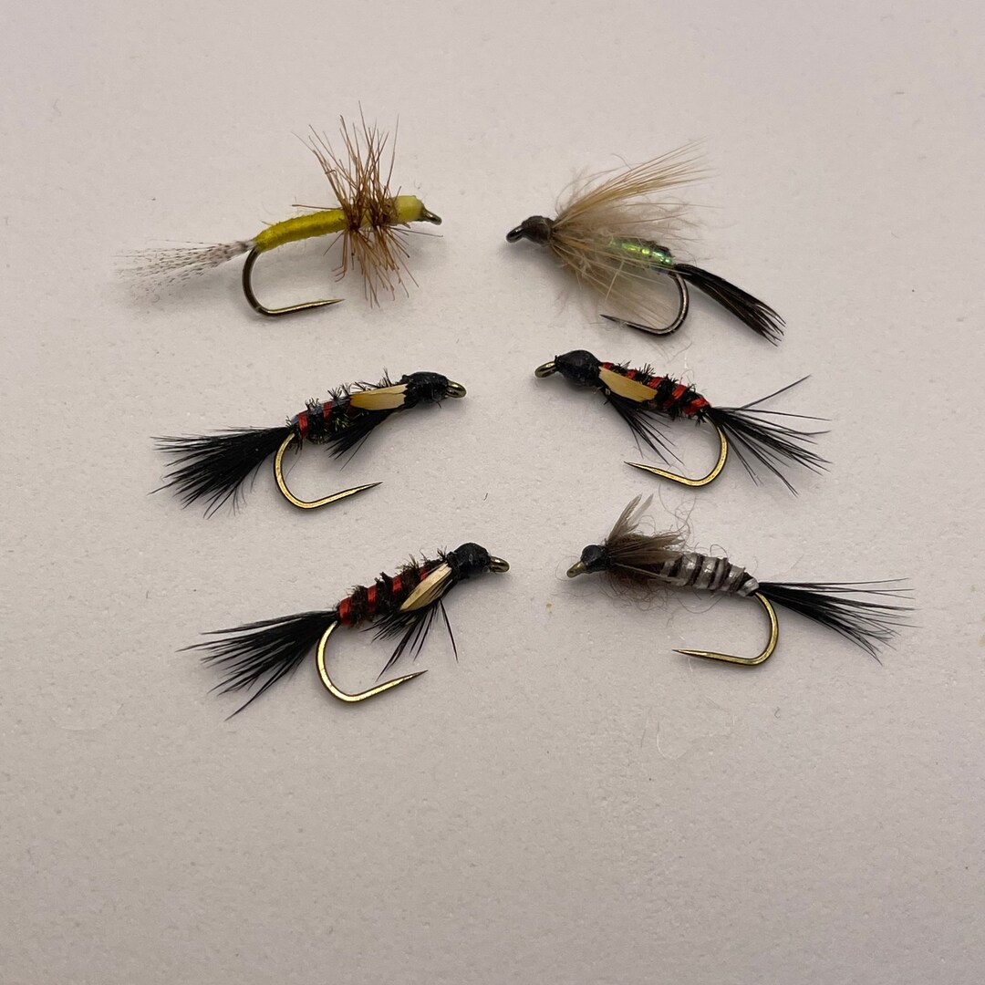 6 Emerger Flies for Fly Fishing Hook Size 12 Custom Hand Made in USA - Etsy