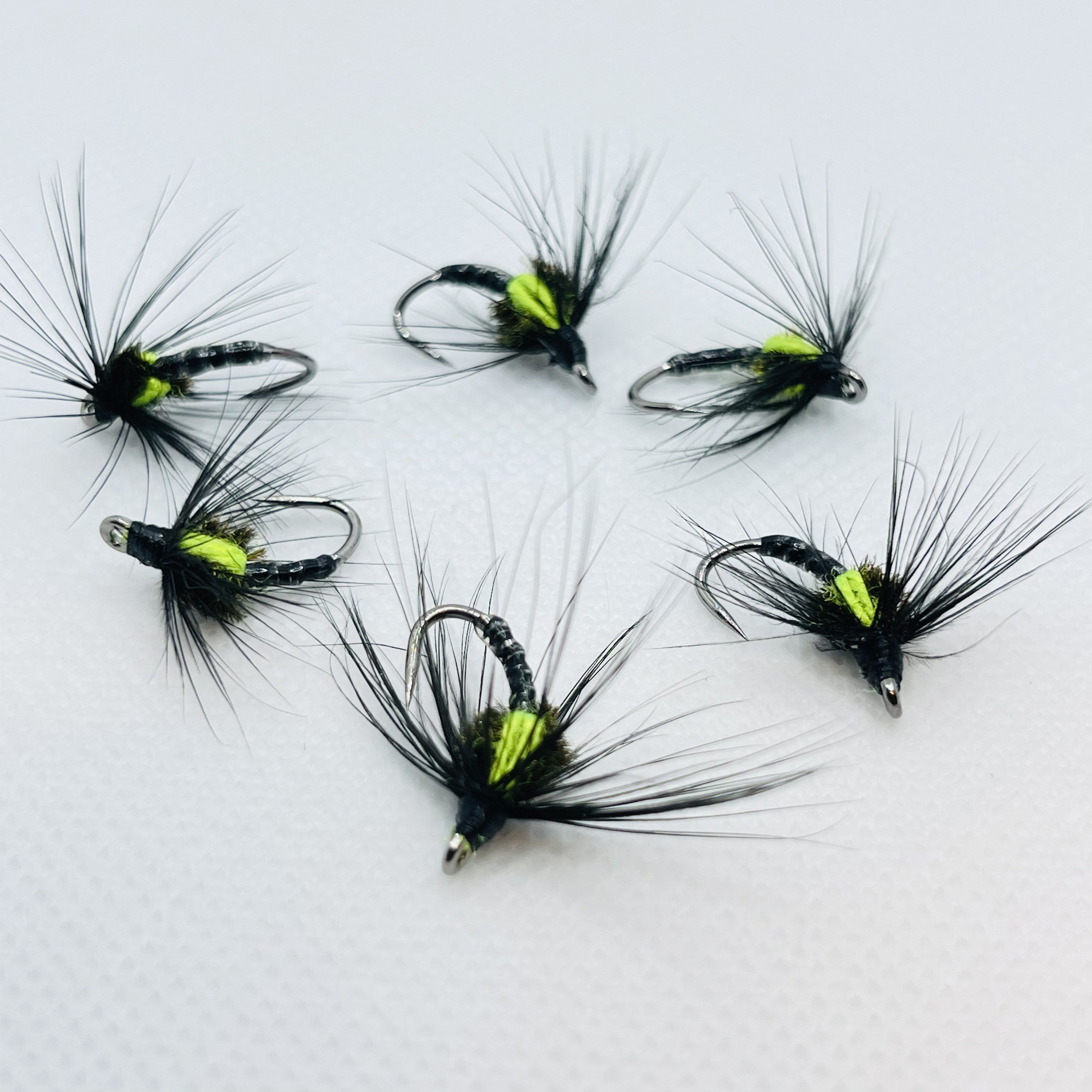 6 Blushing Buzzer Trout Flies Fly Fishing Hook 8 Hand Made Custom in ...