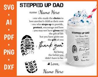Stepped up Dad Svg - Etsy