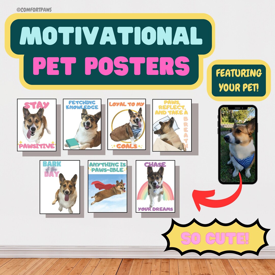 Motivational Pet Posters Inspirational Pet Portrait Poster Pet Posters ...