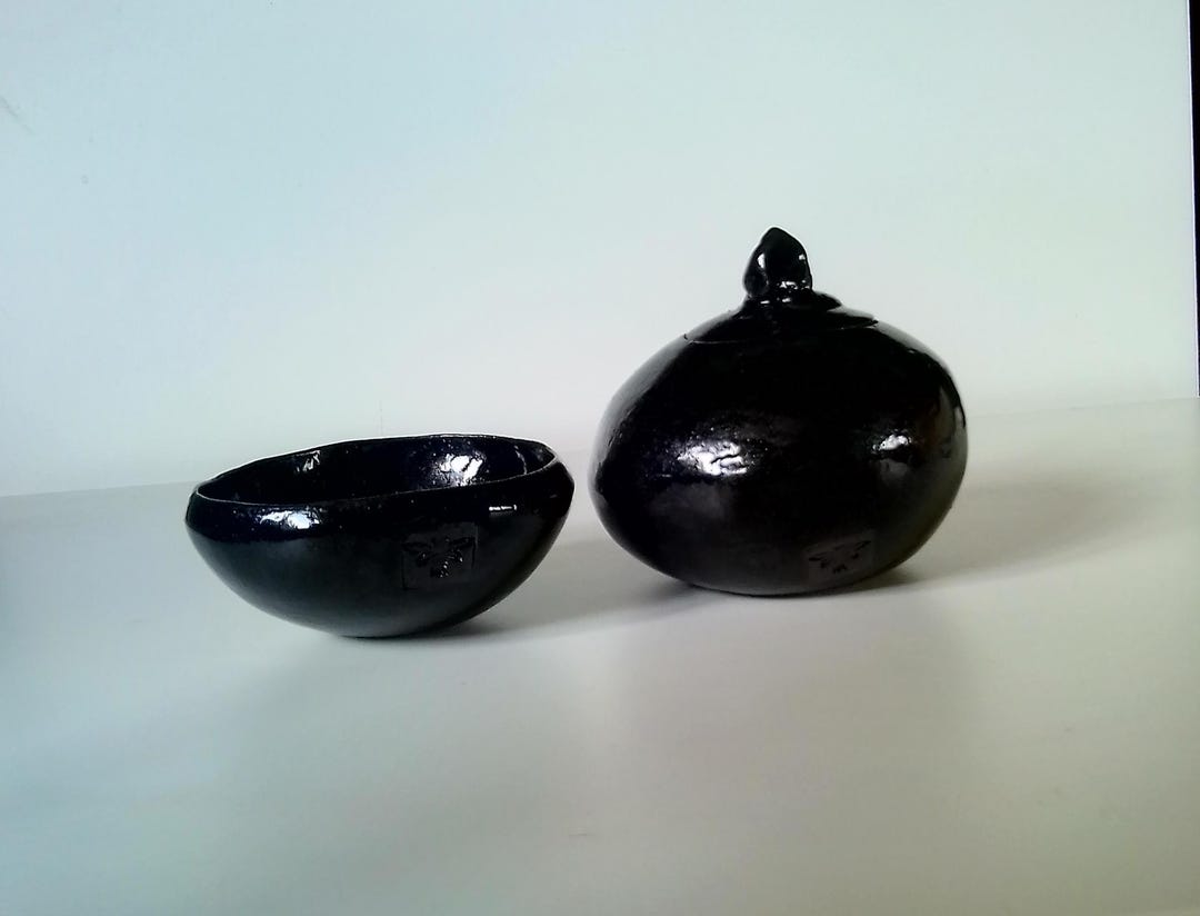 Japanese Summer Tea Bowl and Canister - Etsy
