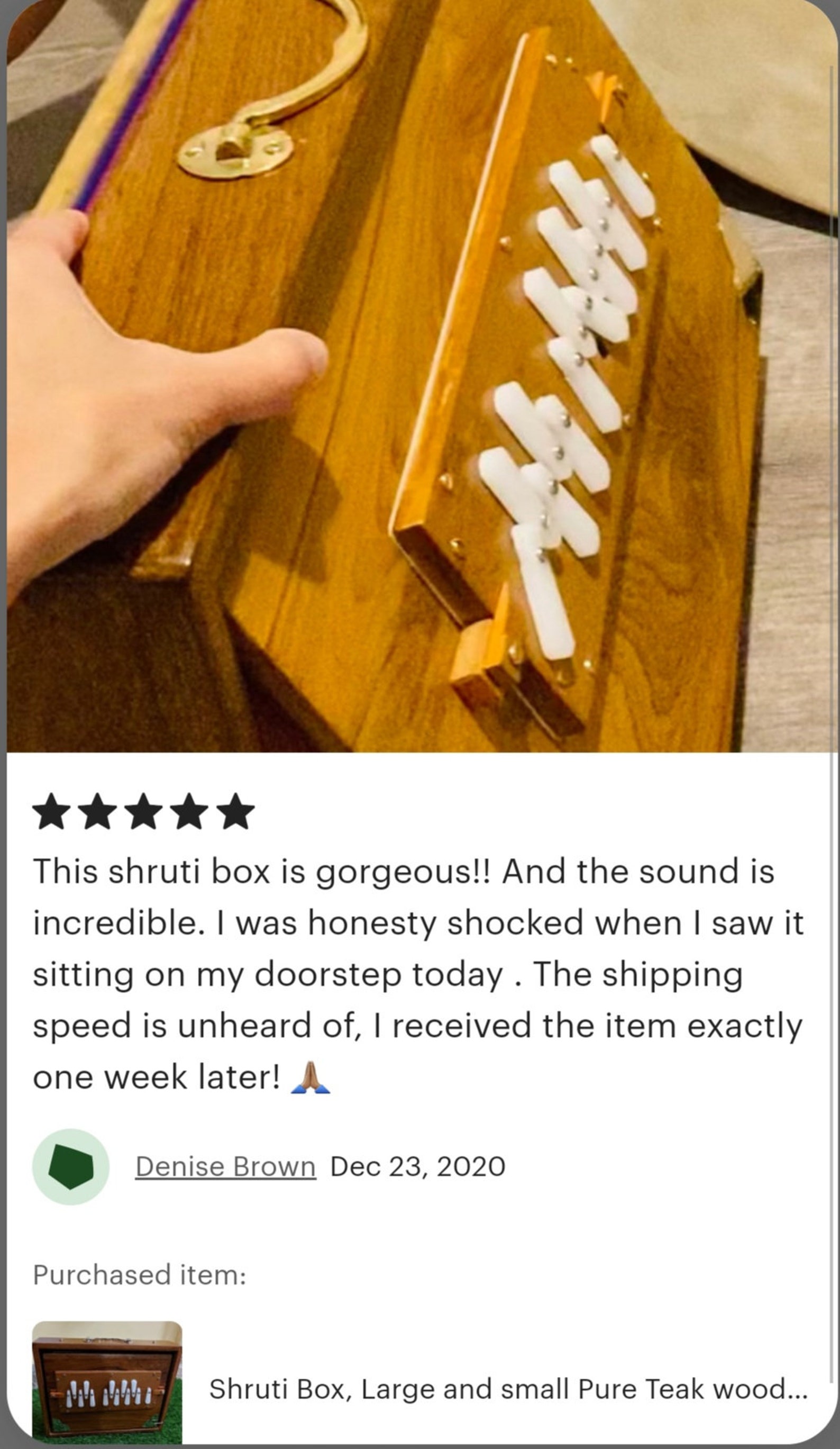 Shruti Box Large and Small Pure Teak Wood Sur Pete With Form | Etsy