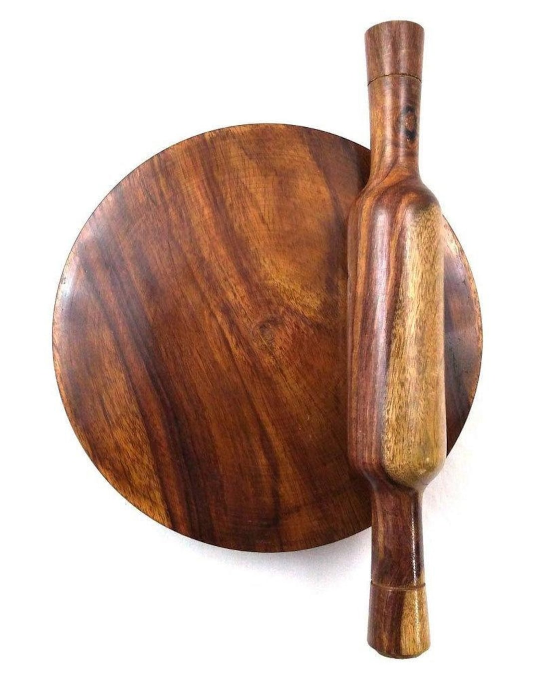 Wooden Chakla Belan/rolling Pin and Board Kitchen Accessories 10 Inches ...