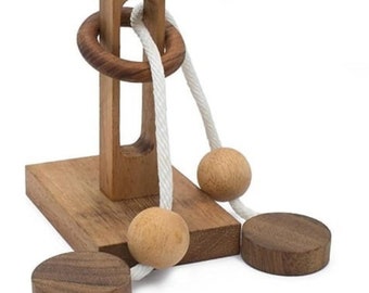 Wooden Iq Puzzle - Etsy