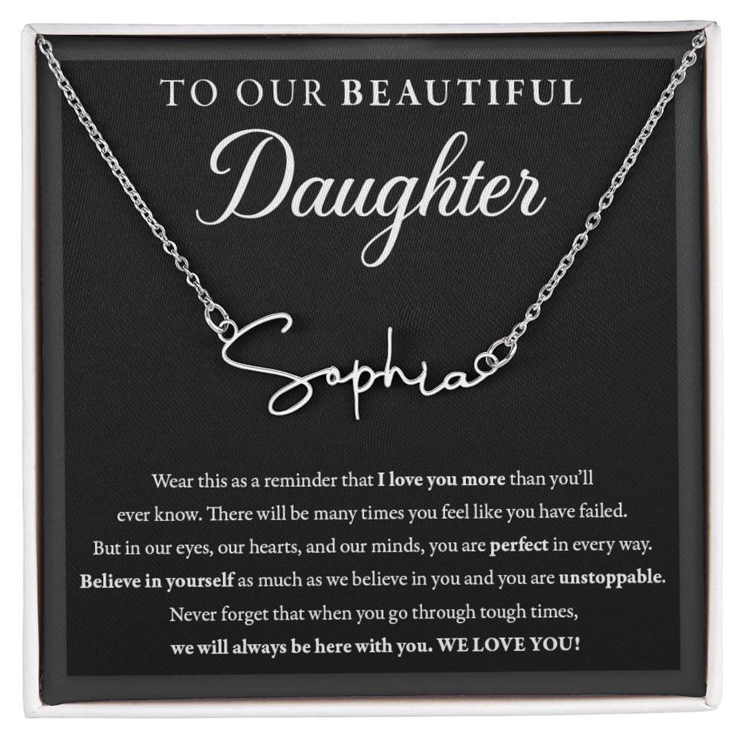 Personalized Gift to Our Daughter Thoughtful Tween Girl Jewelry Present ...