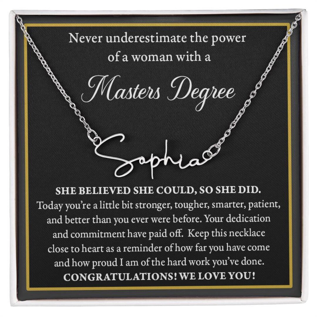 Customized Masters Degree Graduate Present College Grad Gifts - Etsy