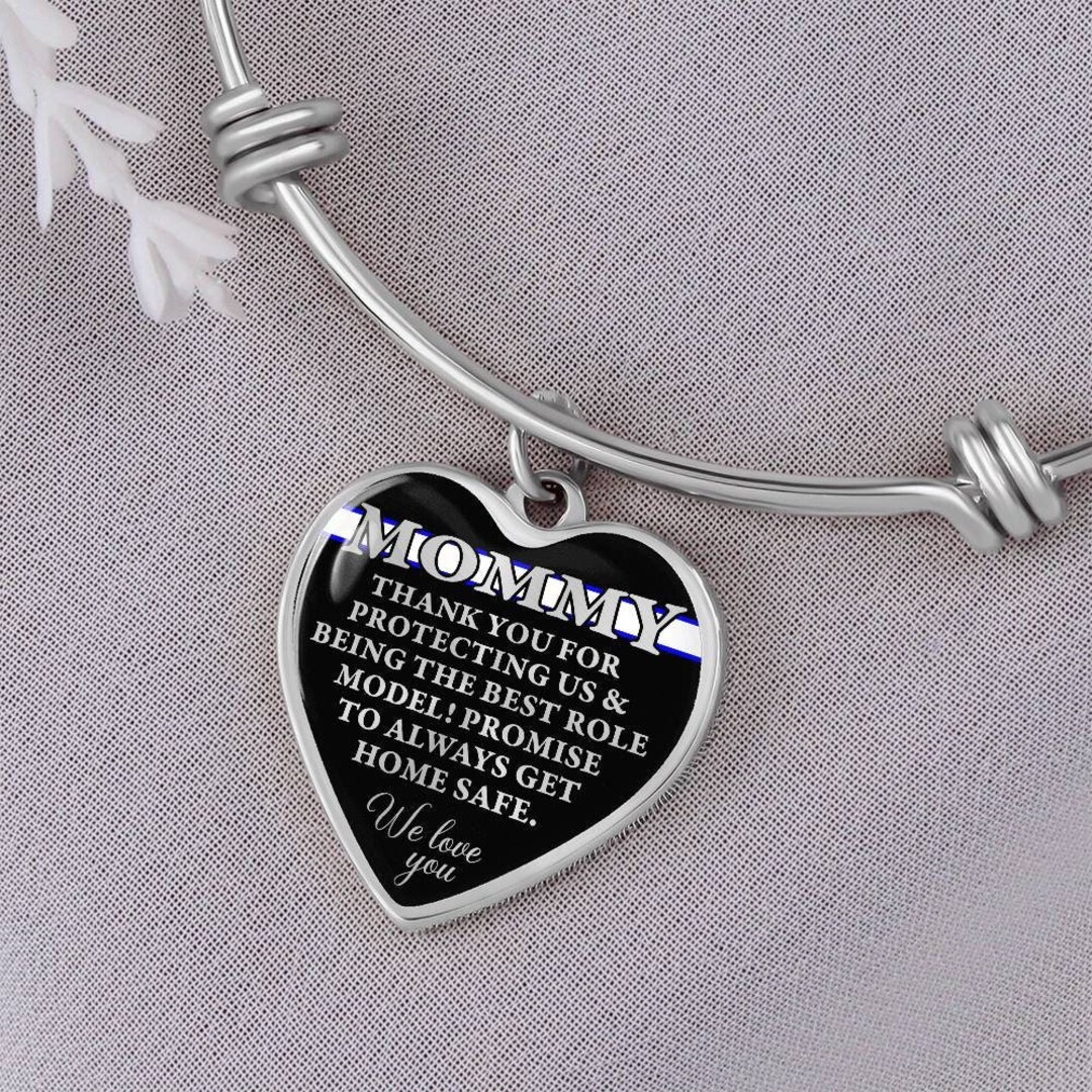 Engraved Bangle Bracelet Gift for EMS Mom Personalized EMT - Etsy