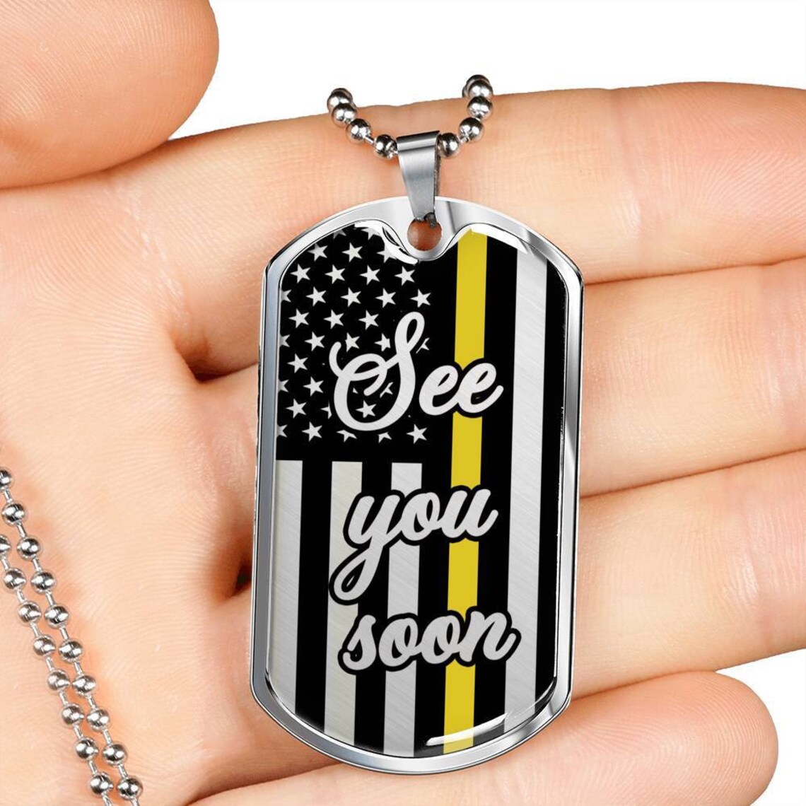 Personalized 911 dispatcher gift necklace | Etsy