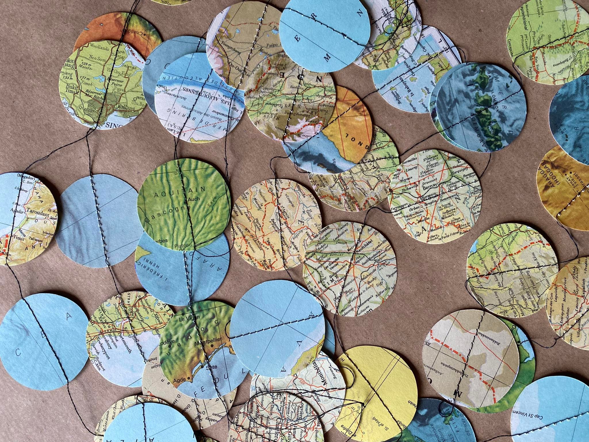 Garland Globetrotter, Upcycling, Map - Etsy