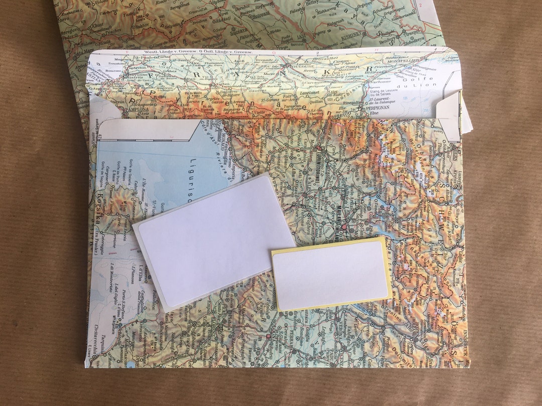 Exploring Earth Large Upcycled Large Letter Envelopes pack of - Etsy