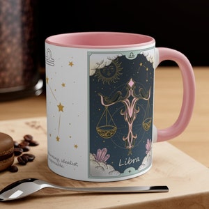 Libra Zodiac Coffee Mug, Libra Birthday Gift, Tarot Card Coffee Mug ...