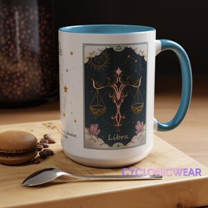 Libra Zodiac Coffee Mug, Libra Birthday Gift, Tarot Card Coffee Mug ...