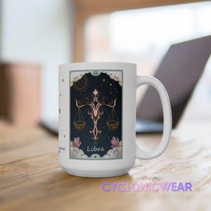Libra Zodiac Coffee Mug, Libra Birthday Gift, Tarot Card Coffee Mug ...