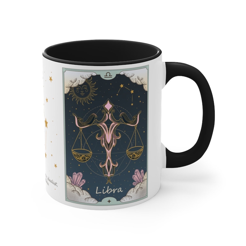 Libra Zodiac Coffee Mug Libra Birthday Gift Zodiac Sign | Etsy