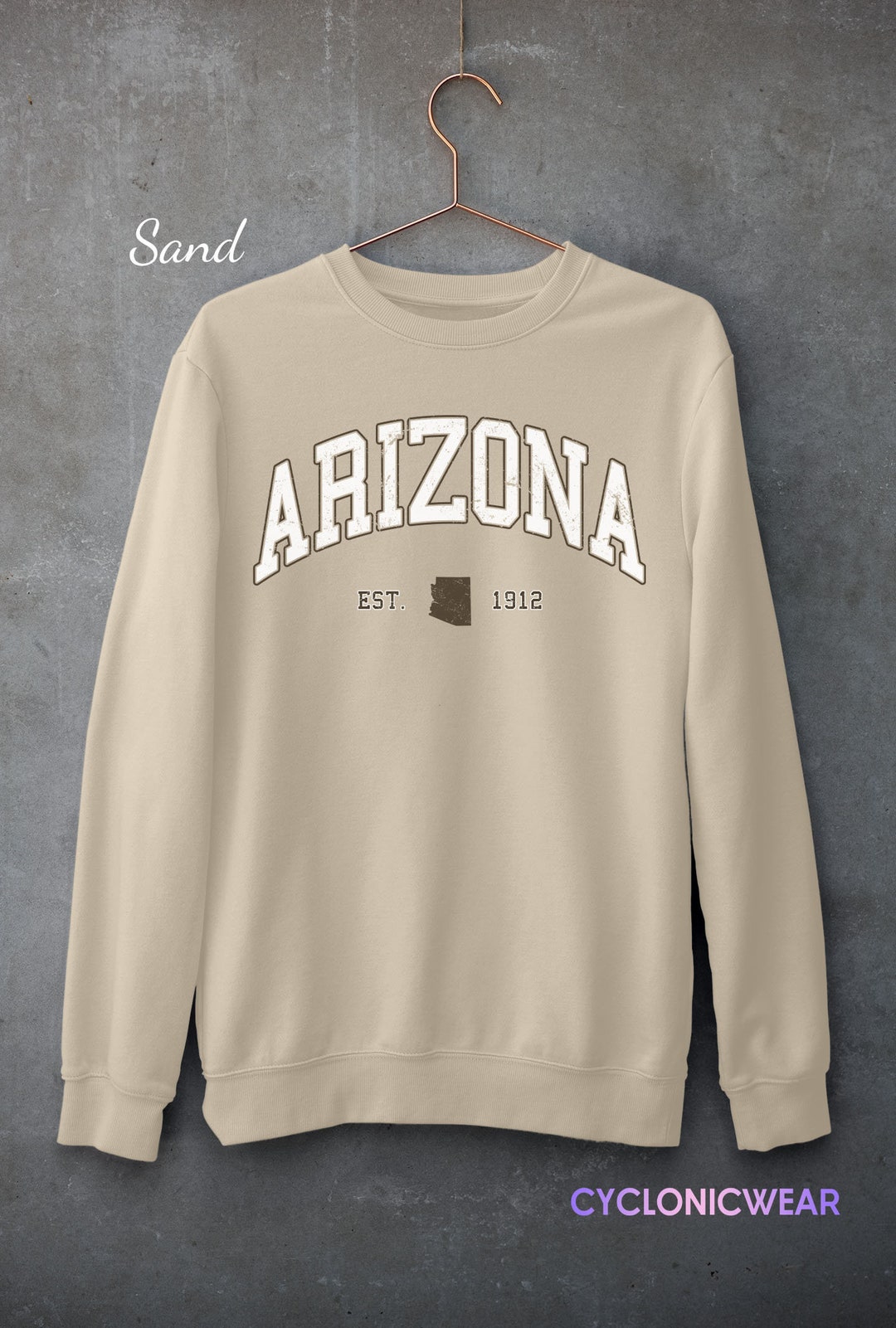 Vintage Arizona Sweatshirt Arizona State Sweater Sports Fan - Etsy