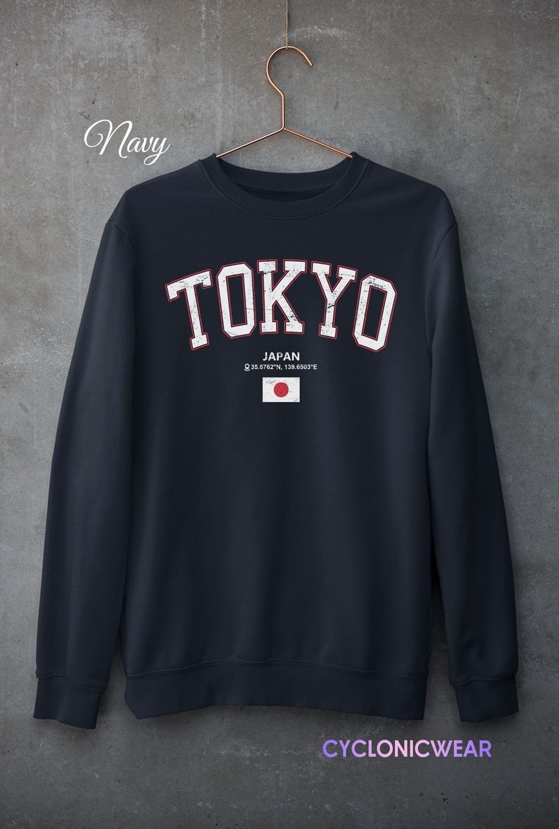 Vintage Style Tokyo Sweatshirt, Japan Sweater, Tokyo Family Vacation ...