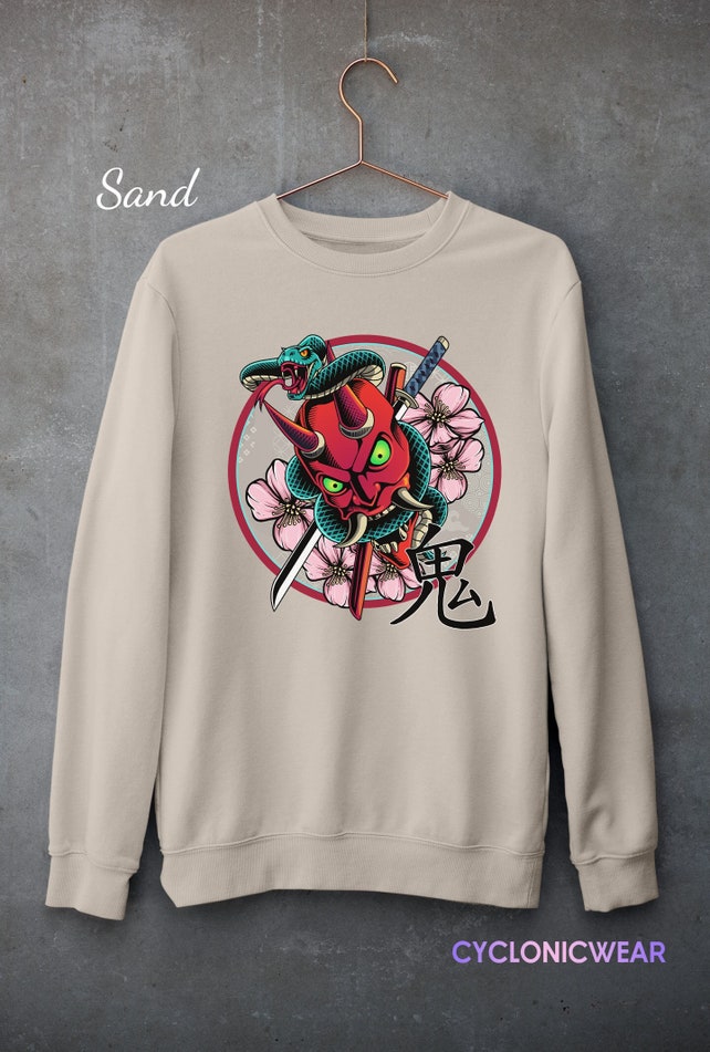 Samurai Oni Sweater - Etsy