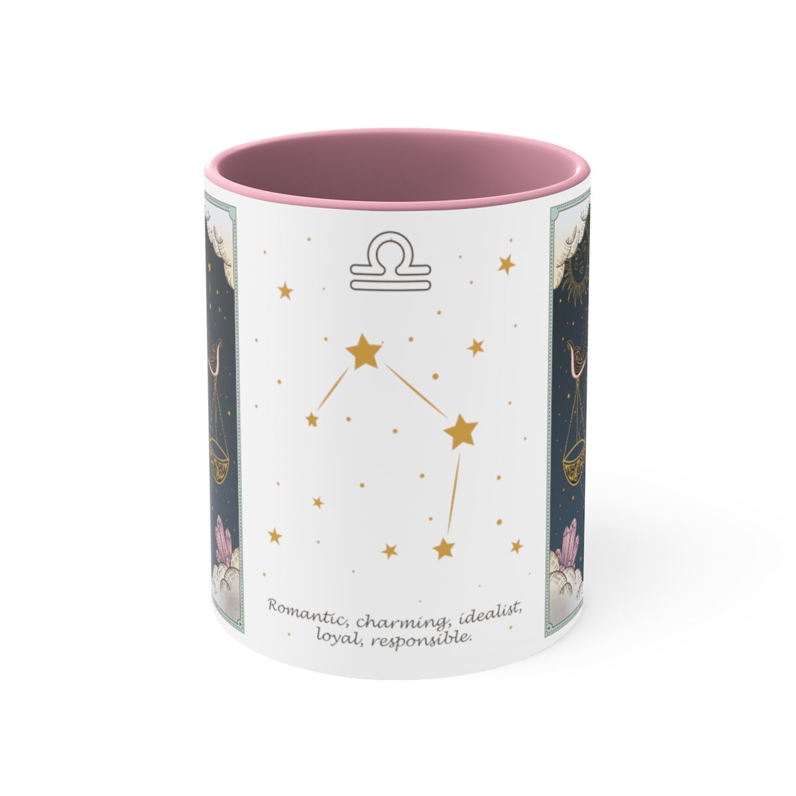 Libra Zodiac Coffee Mug Libra Birthday Gift Zodiac Sign | Etsy