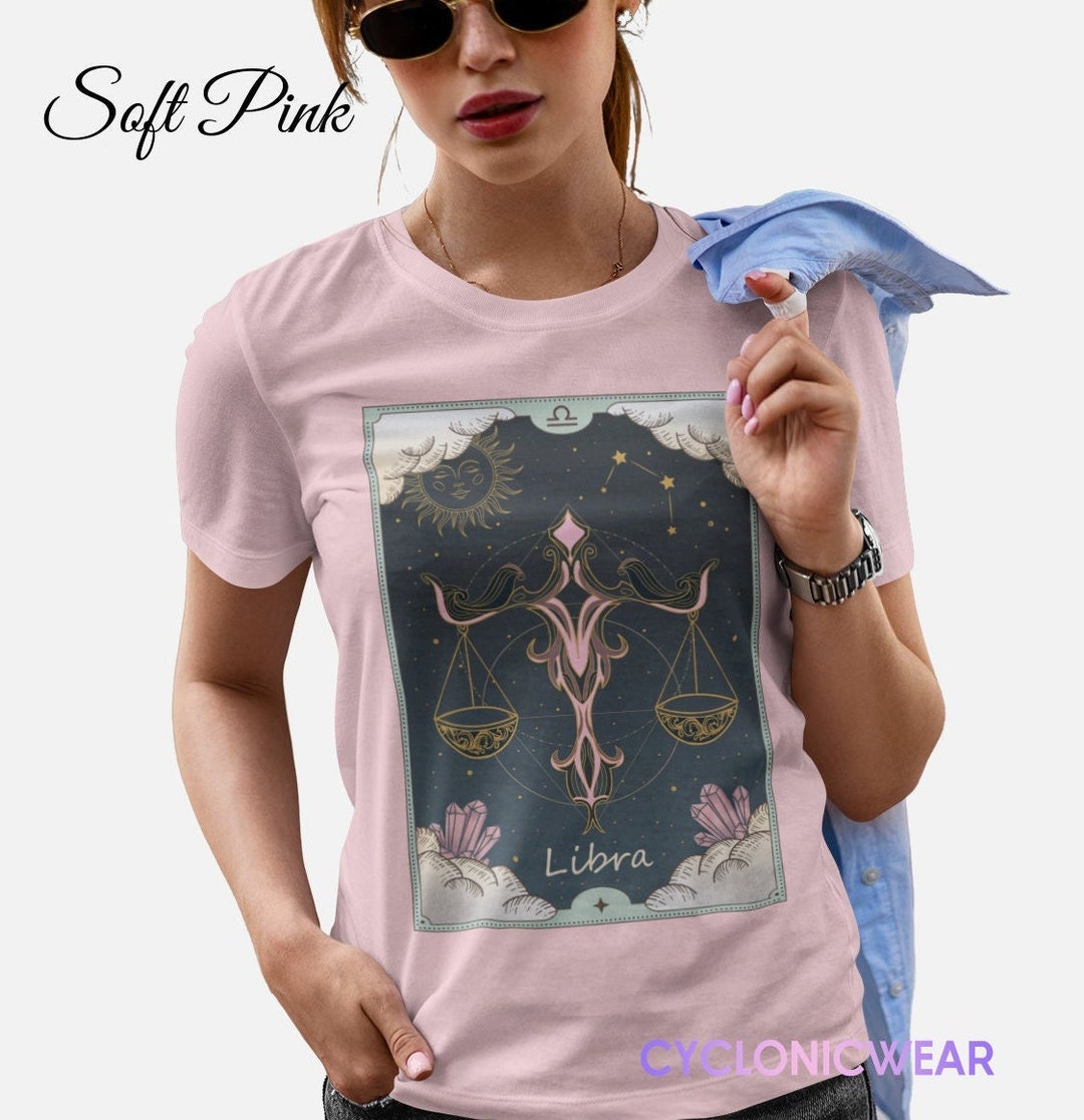 Libra Zodiac Tarot Cart Shirt, Libra Birthday Gift, Libra Gift for Mom ...
