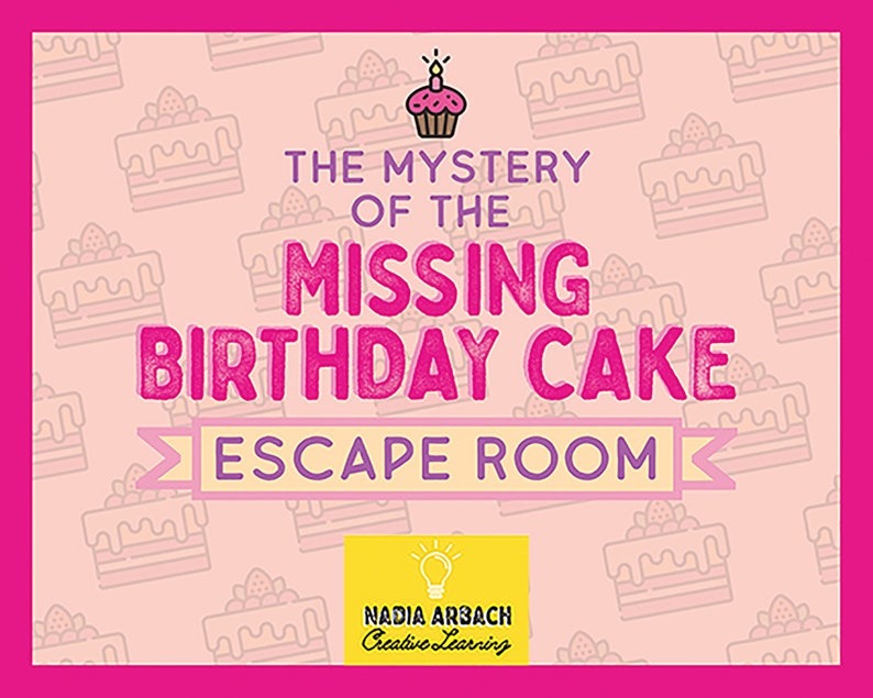 Escape Room Activity for Kids the Mystery of the Missing Birthday Cake ...